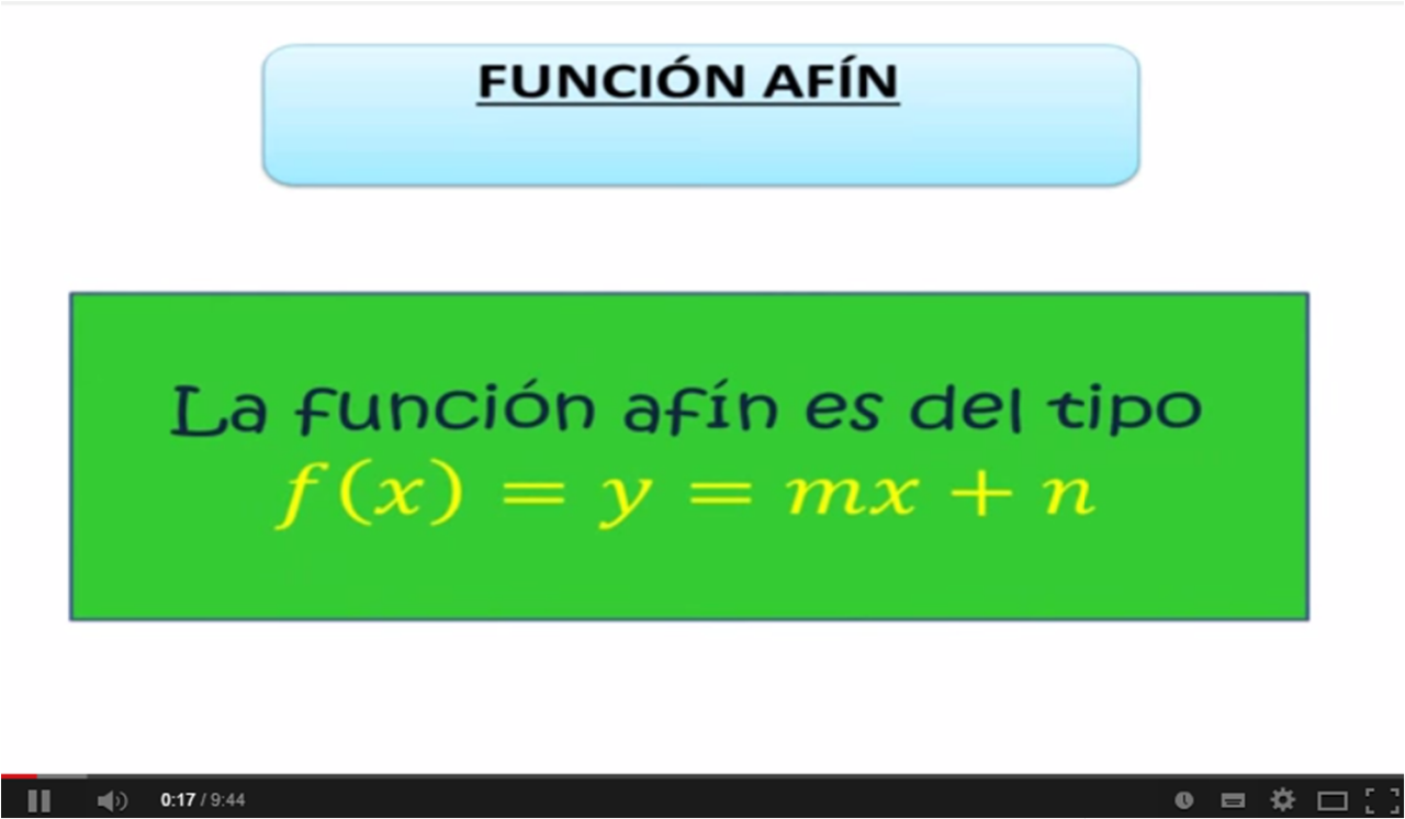 Función Afín :: FUNCIÓN AFÍN